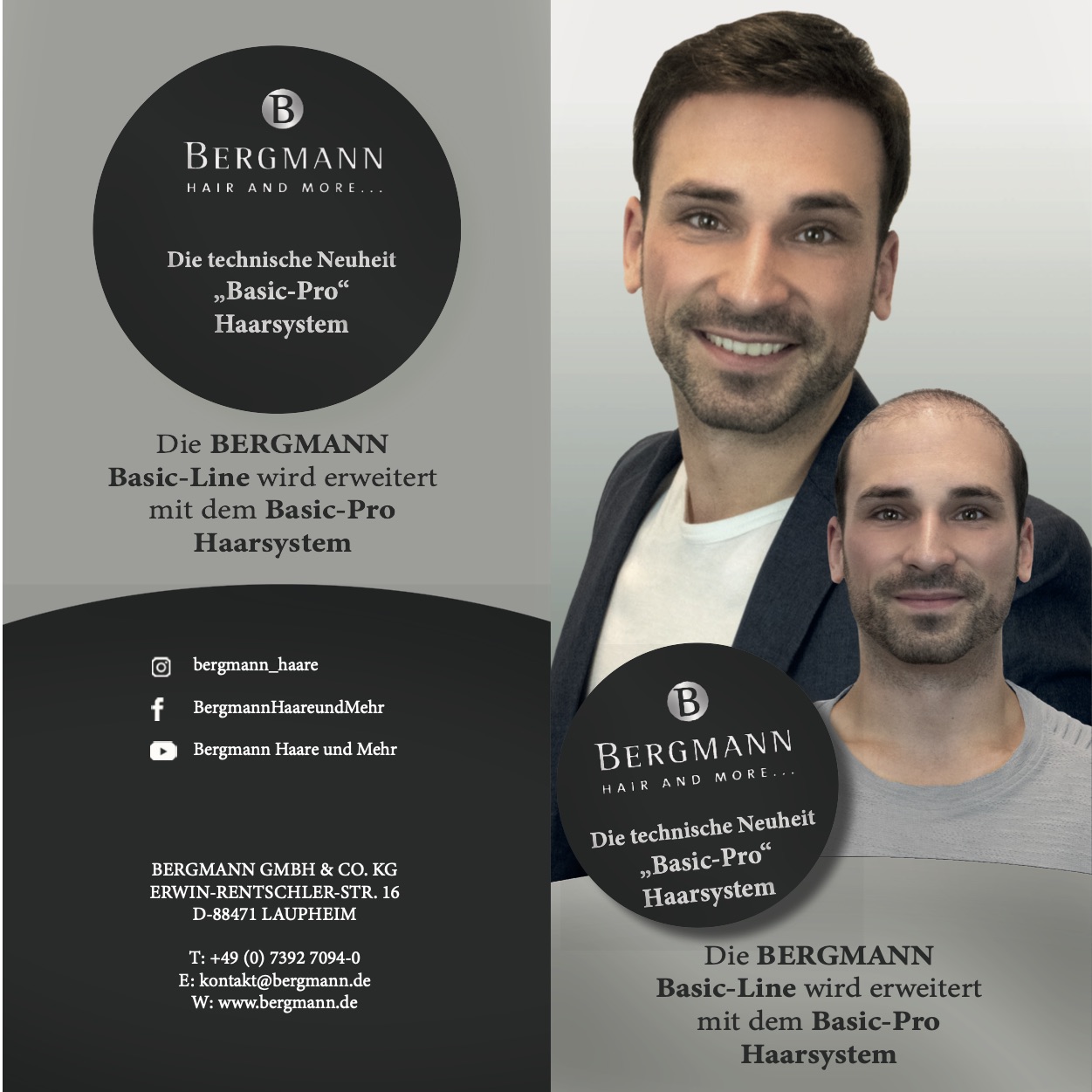 Unsere technische Neuheit das "BASIC PRO" Haarsystem